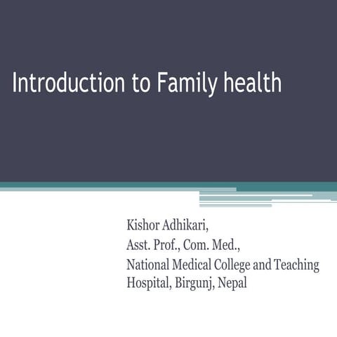 INTRODUCTION TO CHILD HEALTH | PPTX