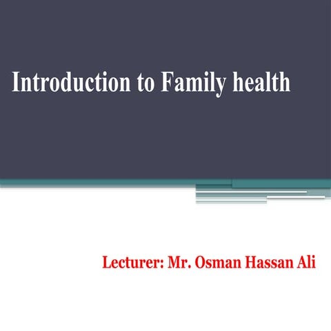 INTRODUCTION TO CHILD HEALTH | PPTX