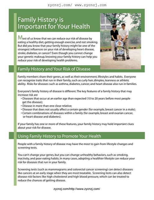 Family Health History Program Plan | PPT