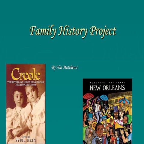 Family History Project presentation | PPTX