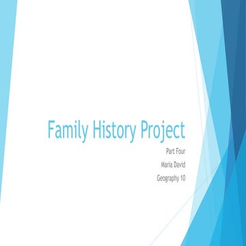 Family history project | PPTX | Genealogy and Ancestry | Hobbies ...