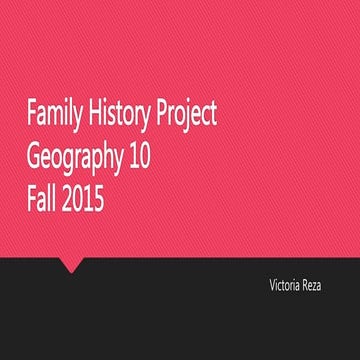 Family History Project presentation | PPT