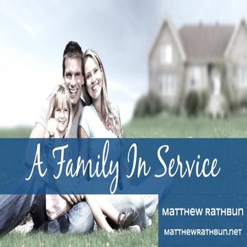 A Family in Christian Service - Matthew Rathbun | PDF