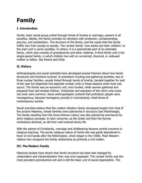 Types of family structures | PPTX