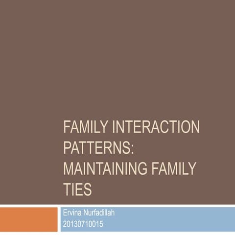 Family interaction patterns | PPTX