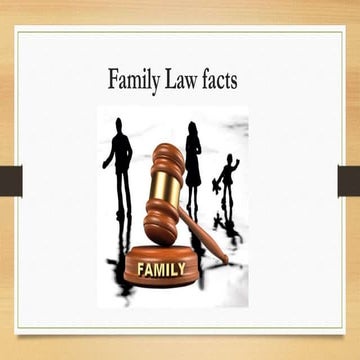 Family Law Facts | PPT