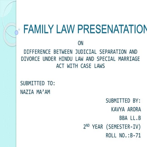 Family law presenatation | PPT