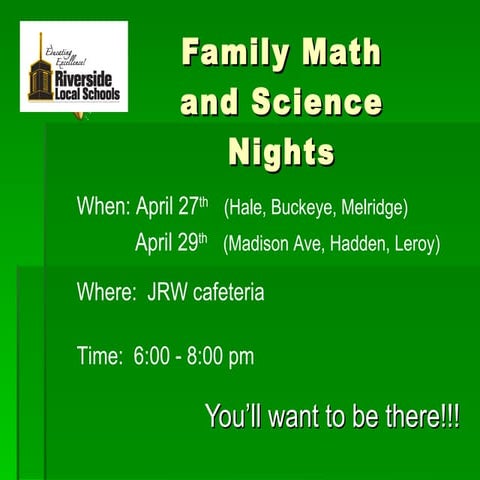 Family math science pp | PPT