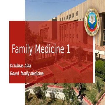 Family Medicine 1 25-26(1).pdf 2024-2045 | PDF
