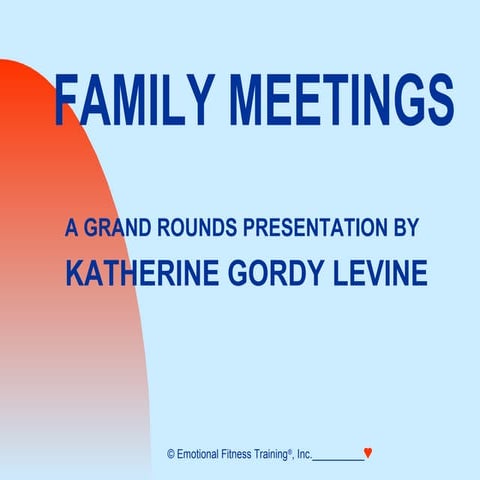 Family Meetings2 | PPT