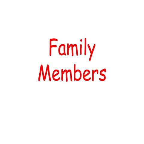 Family members | PPTX