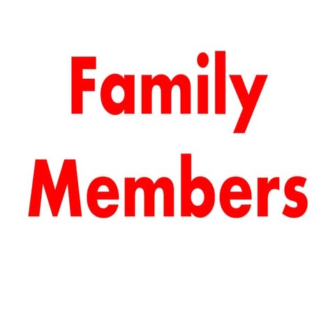 Family members | PPTX