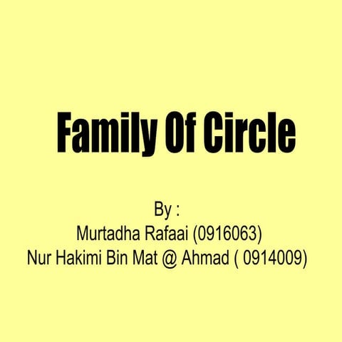 Family of Circle | PPSX