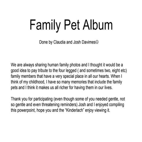 Family pets 4.1 | PPT