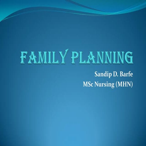 Family planning Methods | PDF