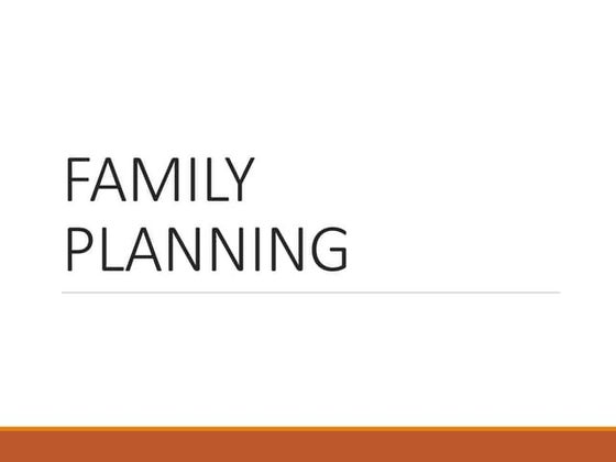 Family planning counselling | PPTX | Pregnancy | Reproductive Health