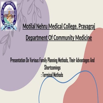 family planning. psm presentation , Community Medicine | PPTX