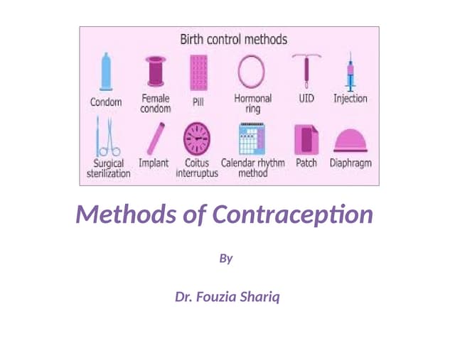 Methods of family planning | PPTX