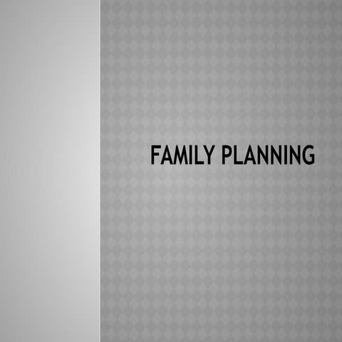 Family planning method | PPTX