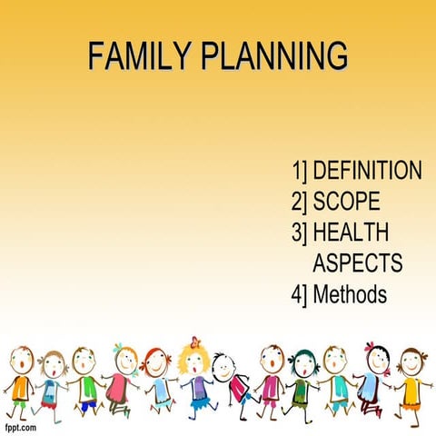 Family planning community medicine lecture | PPT