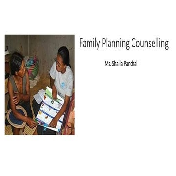 family planning counselling ppt for B.Sc Nursing Students | PPTX