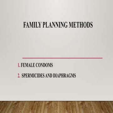 Fertility awareness methods for women in the society | PPTX