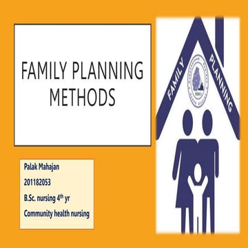 Family planning method | PPTX