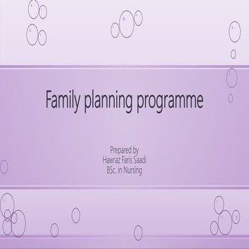 Family planning programme | PPTX