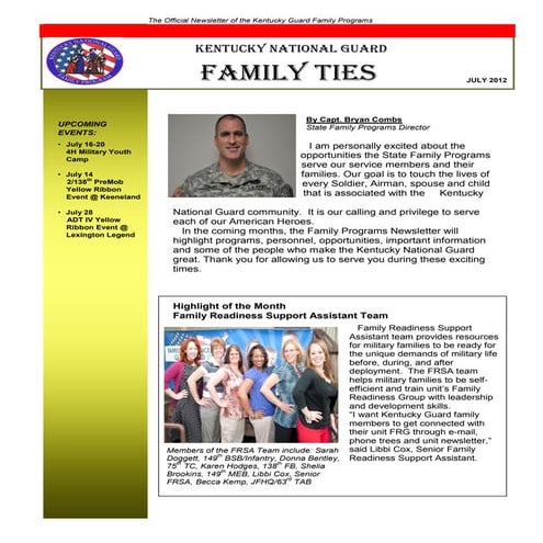 Family program newsletter July 2012 | PDF