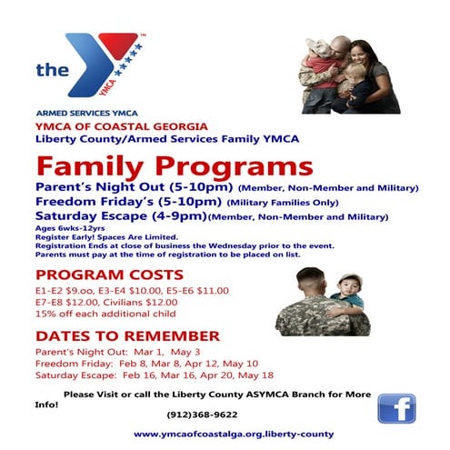 Family programs flyer spring 2013 | PDF | Daycare and Pre-School ...