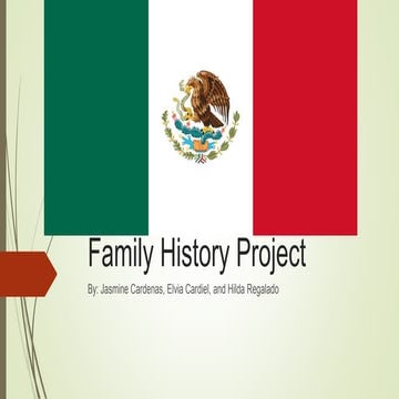 Family History Project Part 1 | PPTX