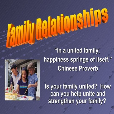Family relationships | PPT