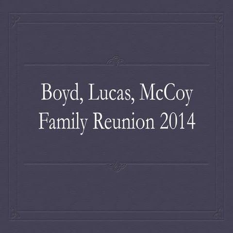 Family reunion | PPTX