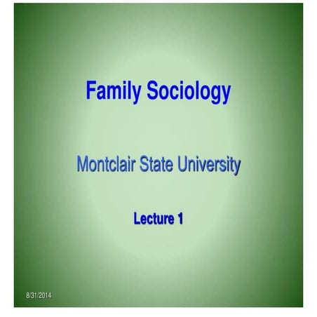 Family Sociology | PDF