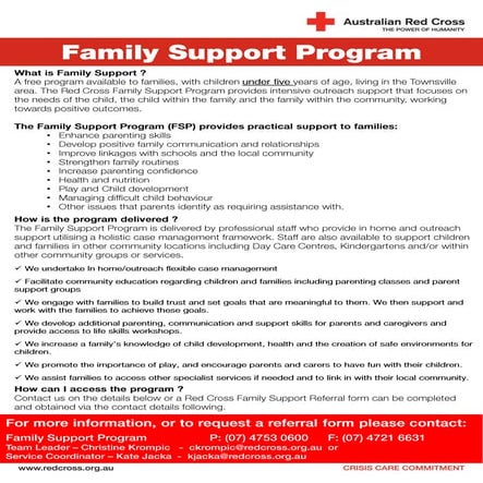 Family Support Program Fact Sheet 1 2015 | PDF