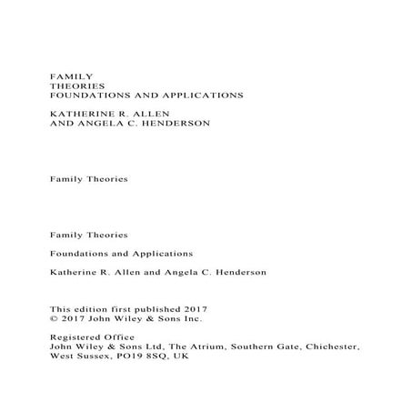 FAMILY THEORIESFOUNDATIONS AND APPLICATIONSKATHERINE R.docx