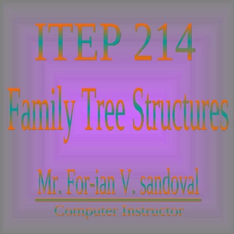 Family Tree Structure | PPT