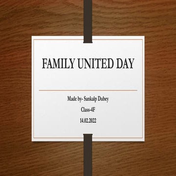 FAMILY UNITED DAY SANKALP ppt.pptx