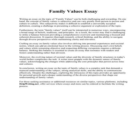 Family Values Essay.pdf