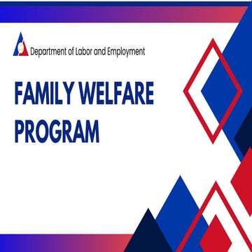 Family Welfare Program FOR WORKERS IN THE PRIVATE SECTOR | PDF