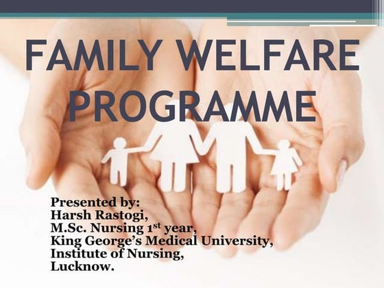 National family welfare programme | PPT