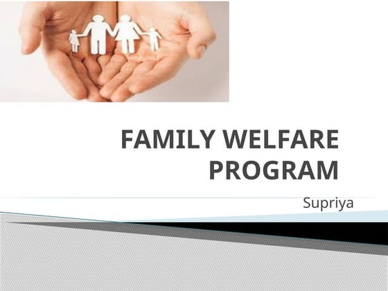 Family welfare programme | PPTX