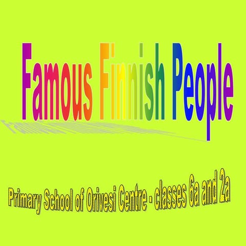 Famous Finnish People | PDF