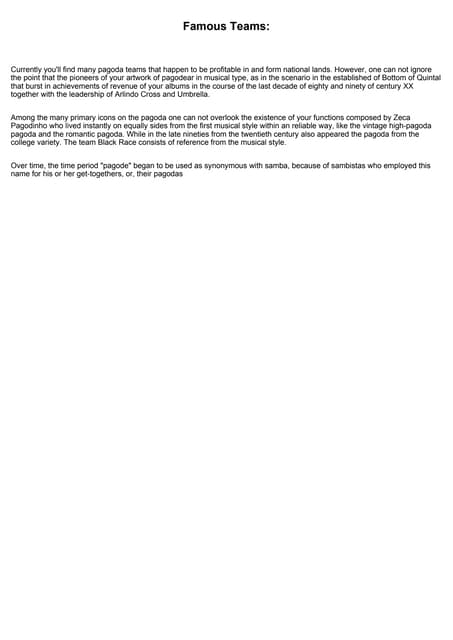 Renowned Teams: | PDF