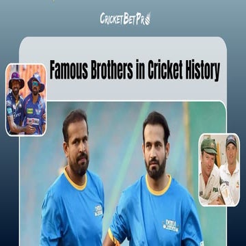 Famous Brother Duos In International Cricket | PDF