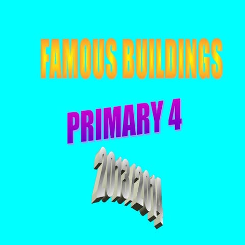 Famous buildings | PPT