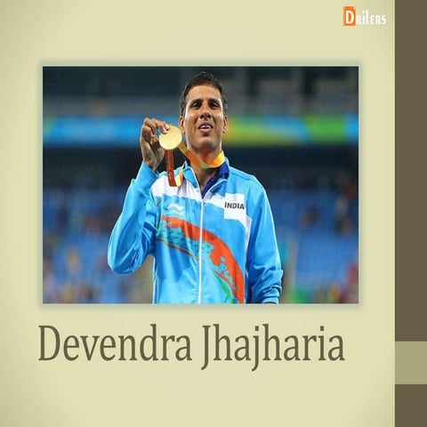 Famous indian sports personalities like devendra jhajharia | PPT