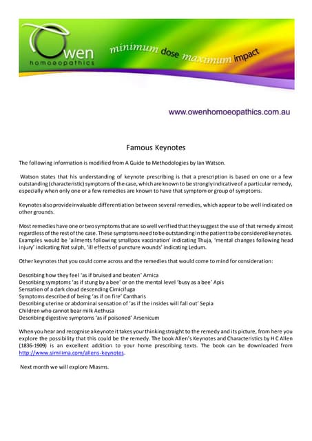 Understanding Homoeopathy - Modalities | PDF