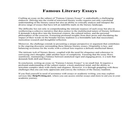 Famous Literary Essays.pdf