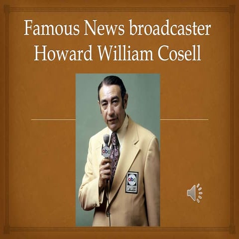 Famous news anchor. | PPTX